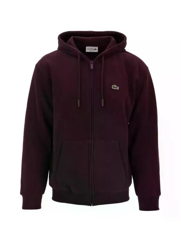 Lacoste Logo-patch Zip-up Hoodie