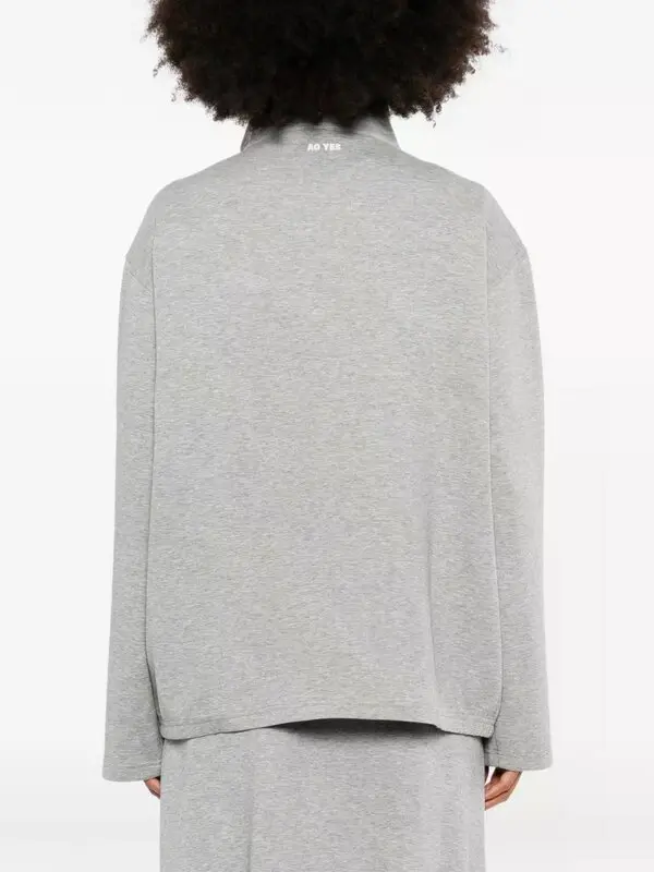 AO YES Quarter-zip Embroidered Sweater