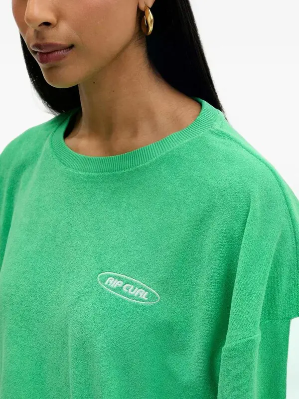Rip Curl High Tide Logo-embroidered Side-stripe Sweatshirt