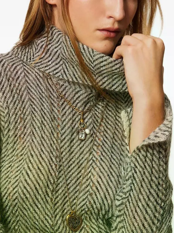 TWINSET Turtleneck Jumper With Print