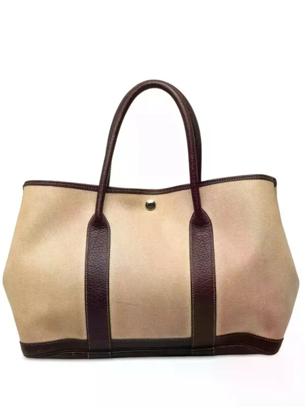 Hermès Toile And Negonda Garden Party 36 Tote Bag - Neutrals