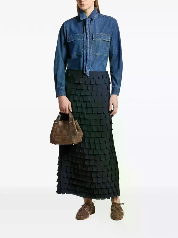 Peserico Layered Maxi Skirt