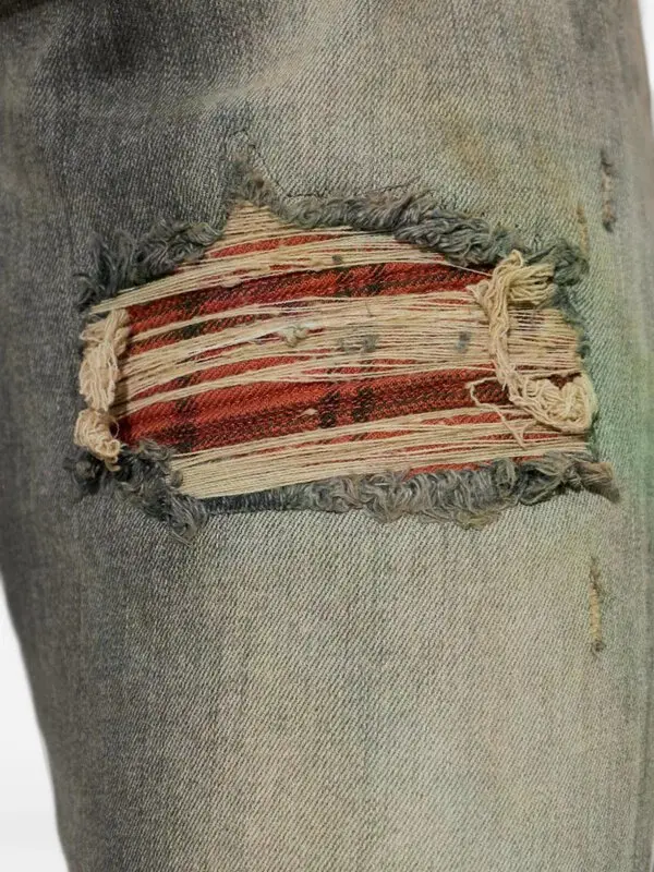 Amiri Distressed Patchwork Jeans