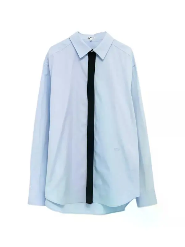 Loewe Contrast-placket Long-sleeve Shirt