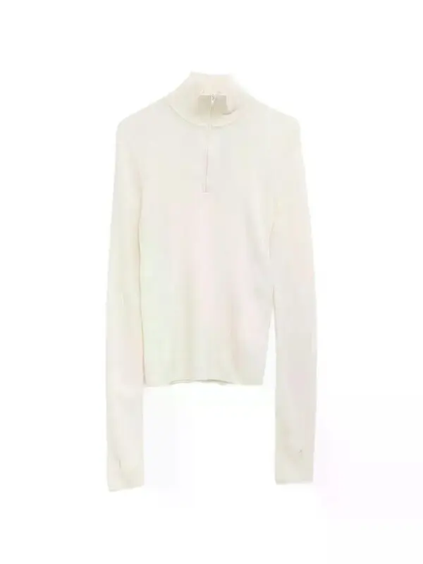 THE FRANKIE SHOP Sade Knitted Zip-fastening Sweater