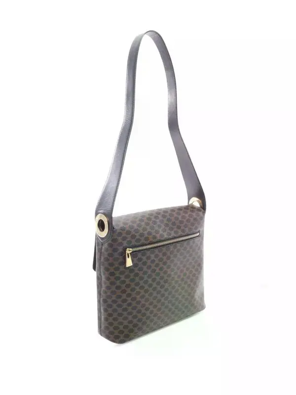 Celine 1980-2000 Macadam Coated Canvas Crossbody Bag