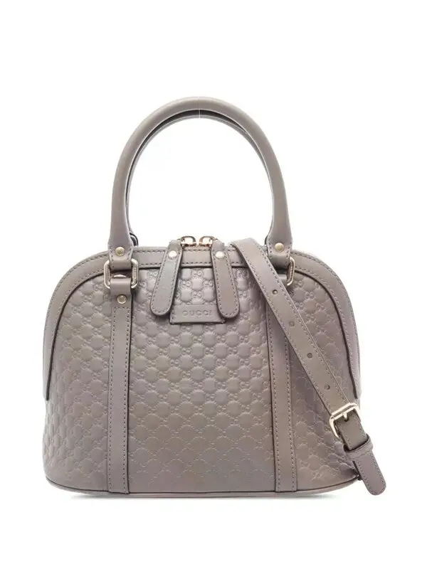 Gucci 2016-2026 Mini Microguccissima Dome Satchel - Grey