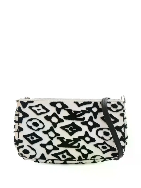 LOUIS VUITTON 2020 Urs Fischer Monogram Pochette Accessoires Satchel - White