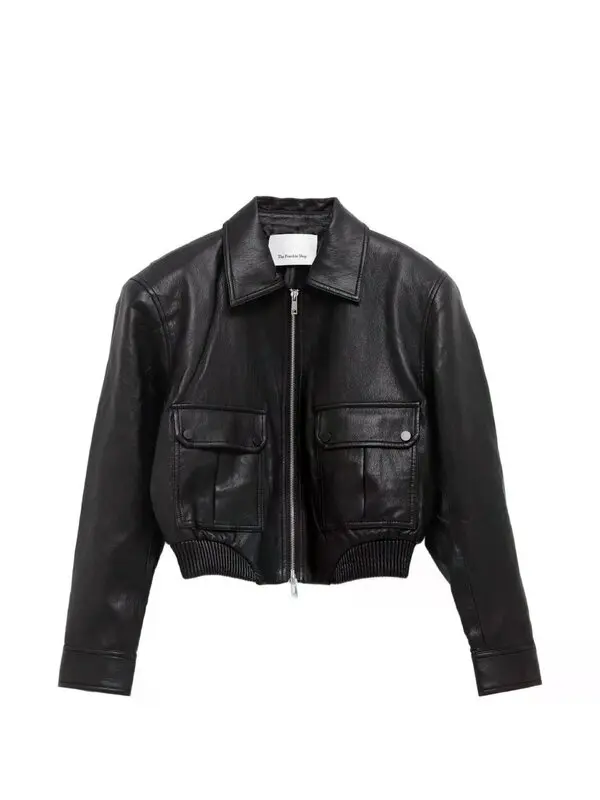 THE FRANKIE SHOP Denain Cropped Jacket - Black