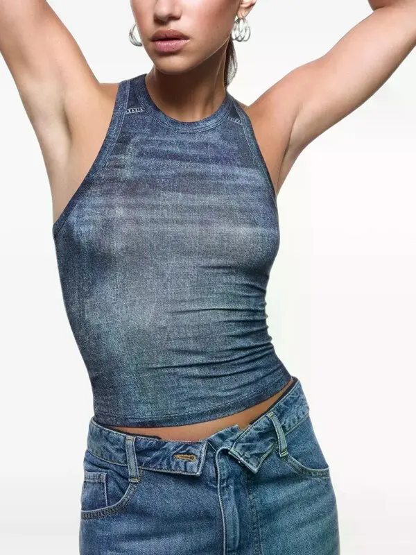 Liu Jo Denim-finish Top