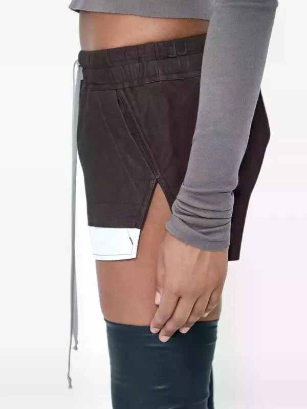 Rick Owens Fog Layered Drawstring Shorts