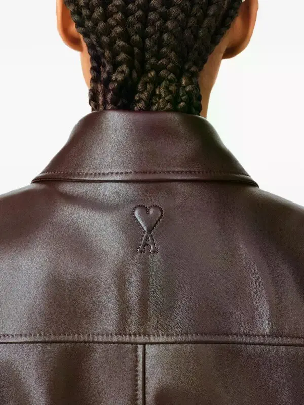 AMI Paris Lamb-leather Zipped Jacket