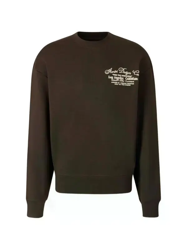 Amiri Logo Print Crew Neck Sweatshirt