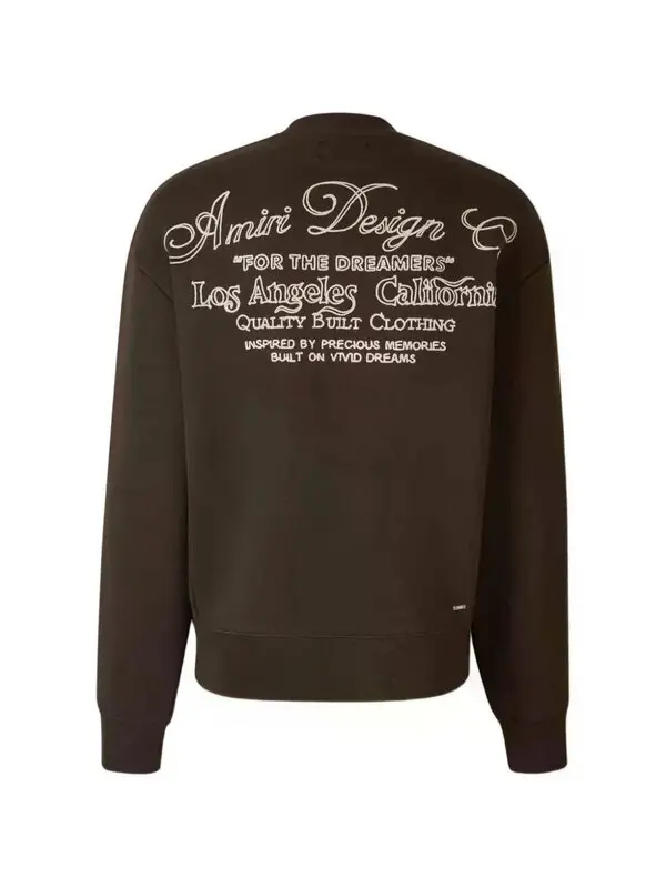 Amiri Logo Print Crew Neck Sweatshirt