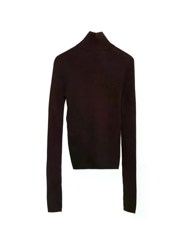 THE FRANKIE SHOP Sade Half-zip Ribbed-knit Sweater