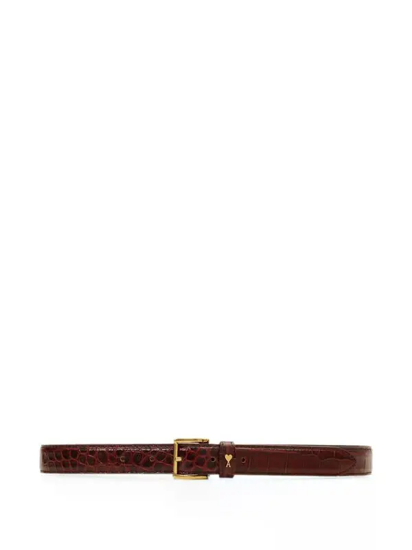 AMI Paris Crocodile Cow-leather Paris Paris Belt 25 Mm