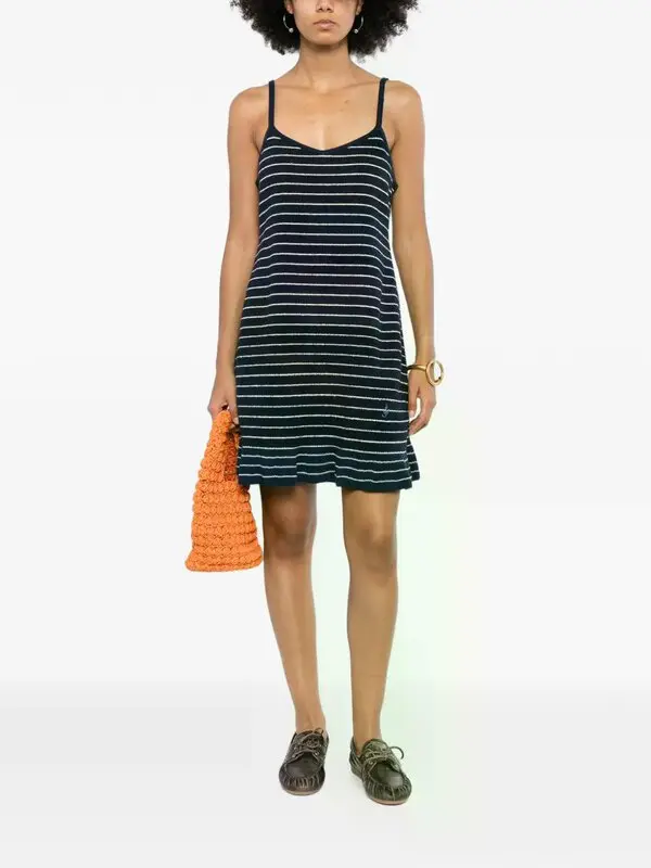 JW Anderson Striped Spaghetti-strap Mini Dress