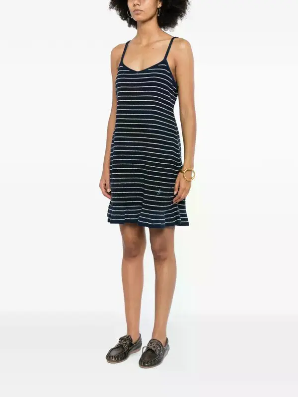 JW Anderson Striped Spaghetti-strap Mini Dress