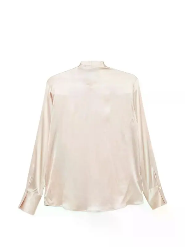 MAZZARELLI Pussy-bow Satin Blouse