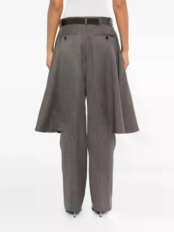 Sacai Herringbone Suiting Trousers