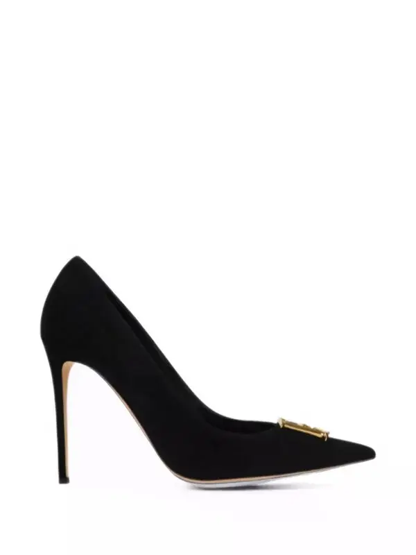 Elisabetta Franchi Logo-plaque Suede Pumps