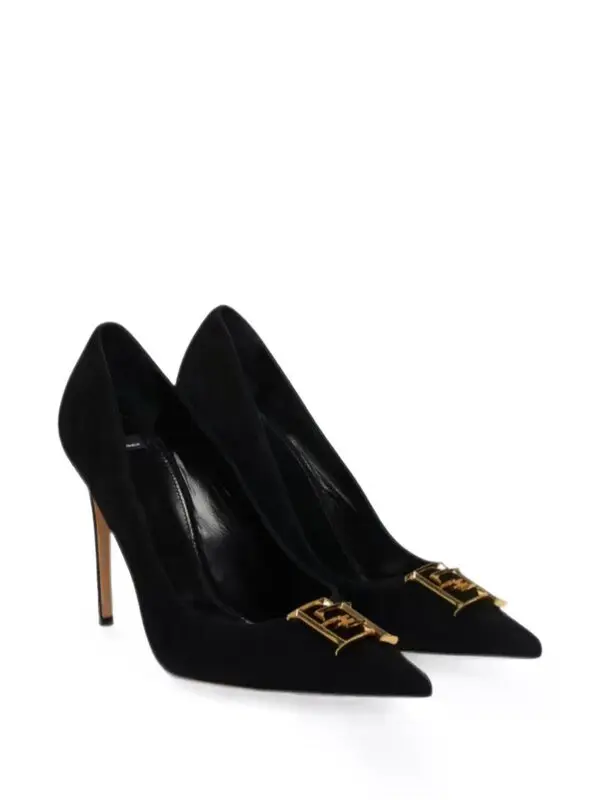 Elisabetta Franchi Logo-plaque Suede Pumps