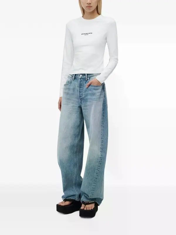 Alexander Wang Float Mid Rise Relaxed Jean