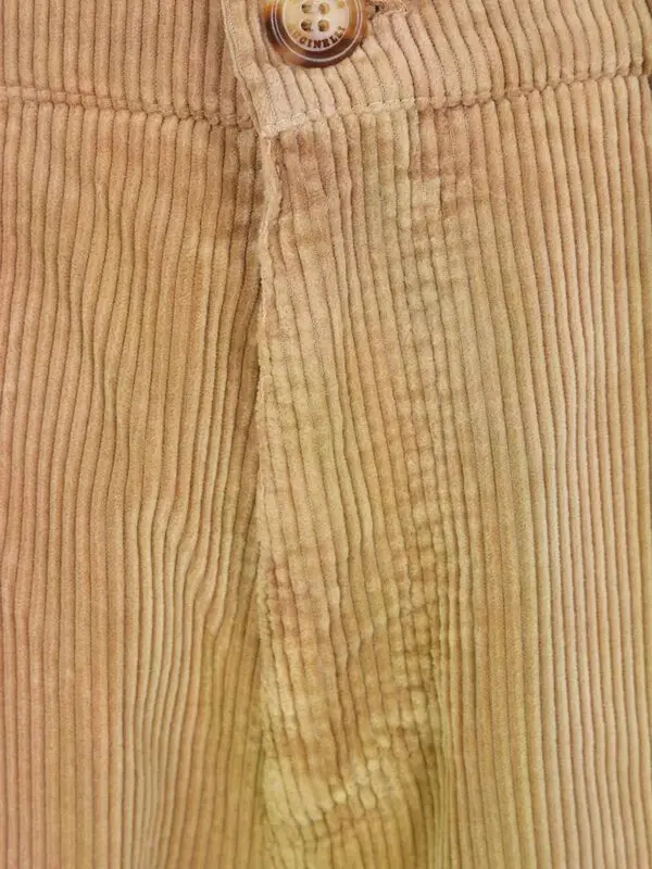 Brunello Cucinelli Garment-dyed Trousers In Cotton Corduroy - Brown