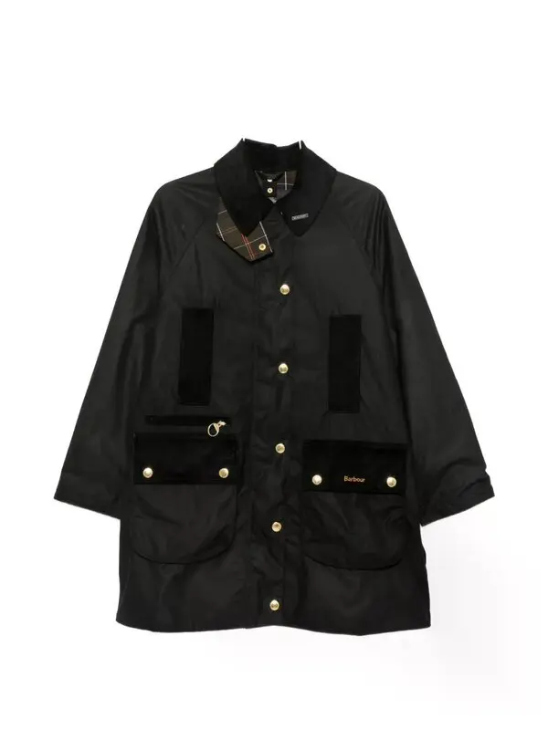 Barbour Icons Beaufort Patchwork Coat - Black