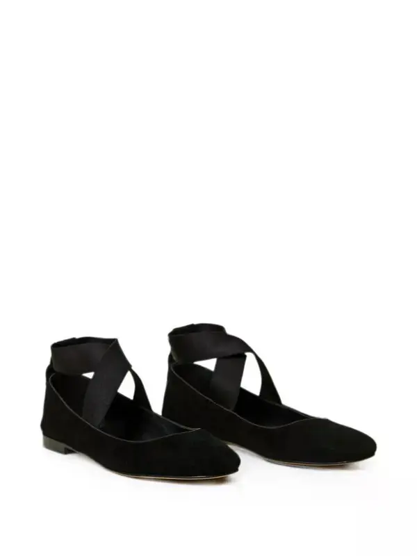 TWINSET Suede Ballet Flats