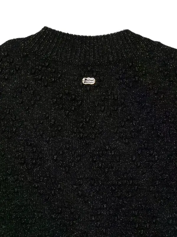 Agnona Bobble-knit Metallic-thread Sweater