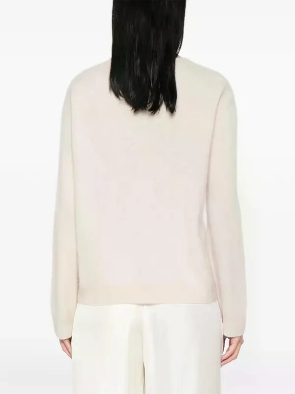 Max Mara Crew-neck Wool Sweater - Neutrals