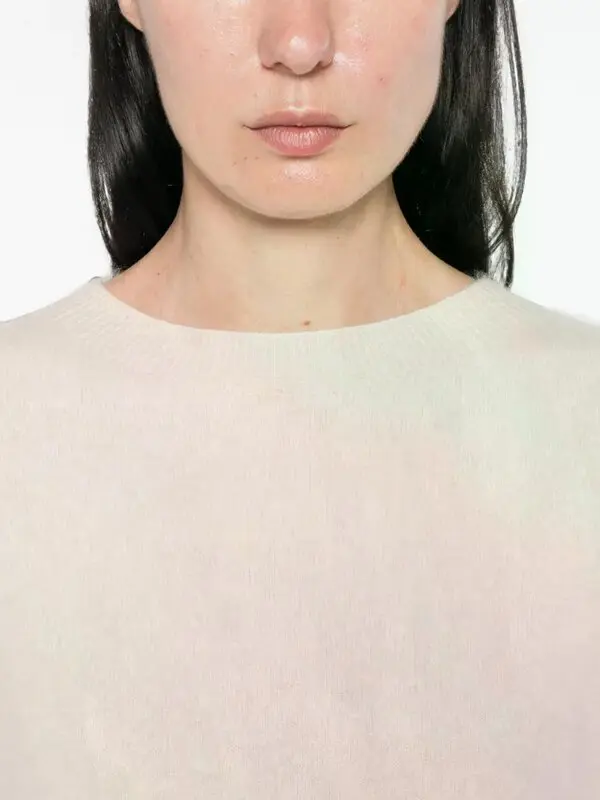 Max Mara Crew-neck Wool Sweater - Neutrals