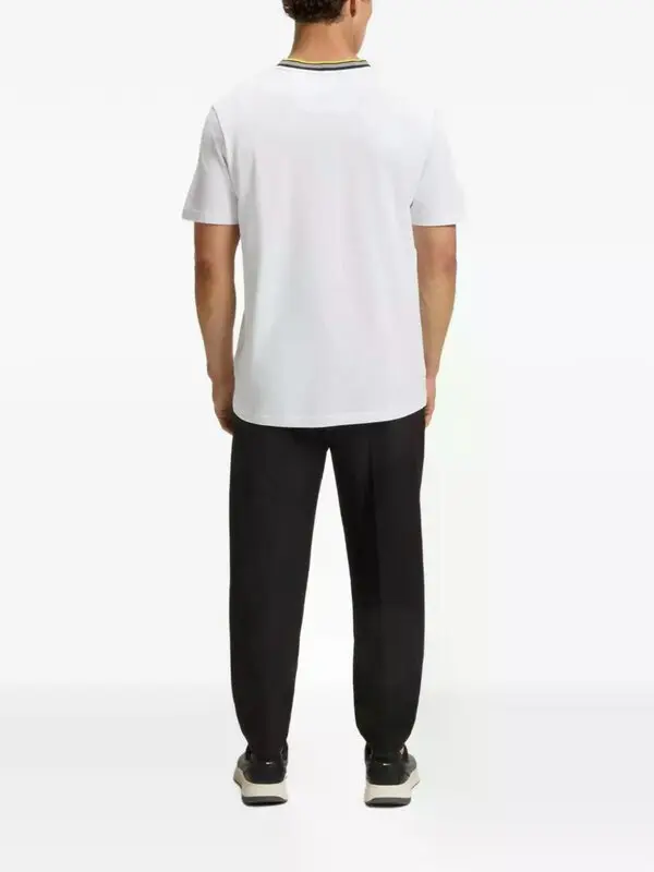 BOSS Logo-print Crew-neck T-shirt - White