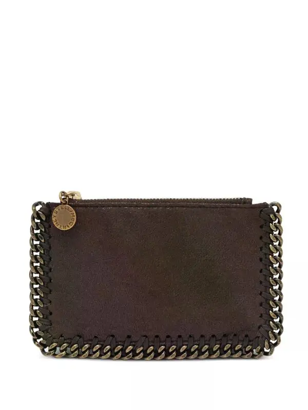 Stella McCartney Falabella Zip Card Holder - Brown