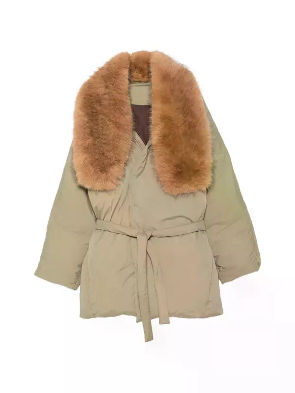 Source Unknown Egizio Belted Puffer Coat