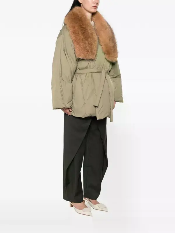 Source Unknown Egizio Belted Puffer Coat