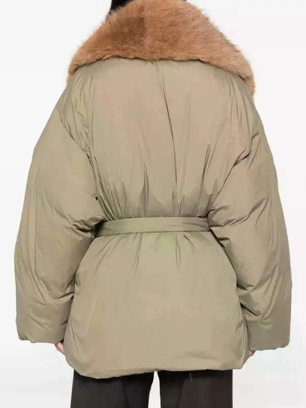 Source Unknown Egizio Belted Puffer Coat