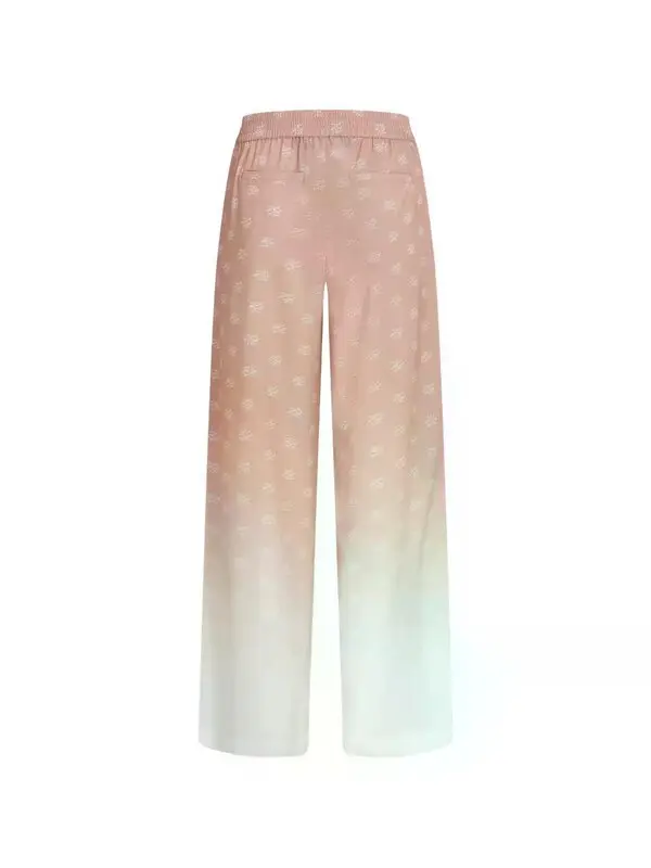 Karl Lagerfeld Logo-pattern Ombré-effect Trousers