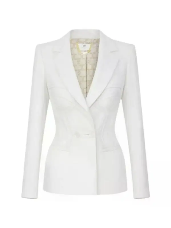 Elisabetta Franchi Bustier-style Raw-cut Jacket