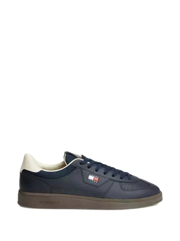 Tommy Hilfiger Greenwich Perforated Logo-patch Sneakers - Blue