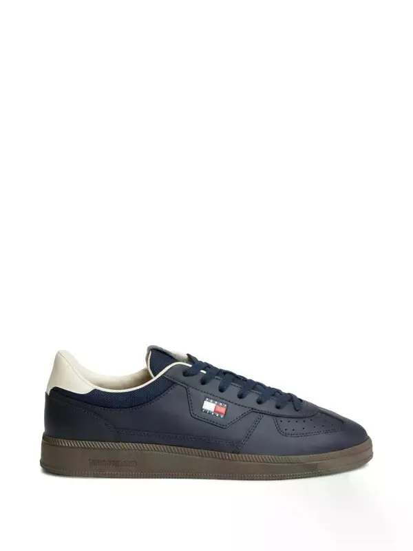 Tommy Hilfiger Greenwich Perforated Logo-patch Sneakers - Blue