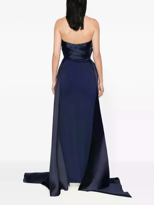 Solace London Rumi Halterneck Maxi Dress - Blue