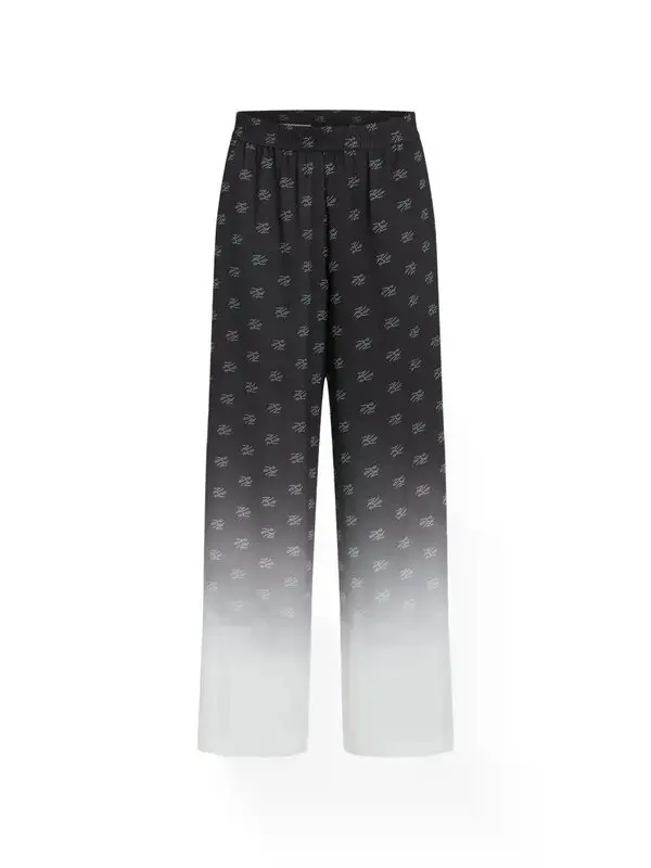 Karl Lagerfeld Logo-print Ombré-effect Trousers