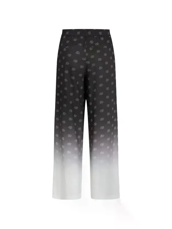 Karl Lagerfeld Logo-print Ombré-effect Trousers