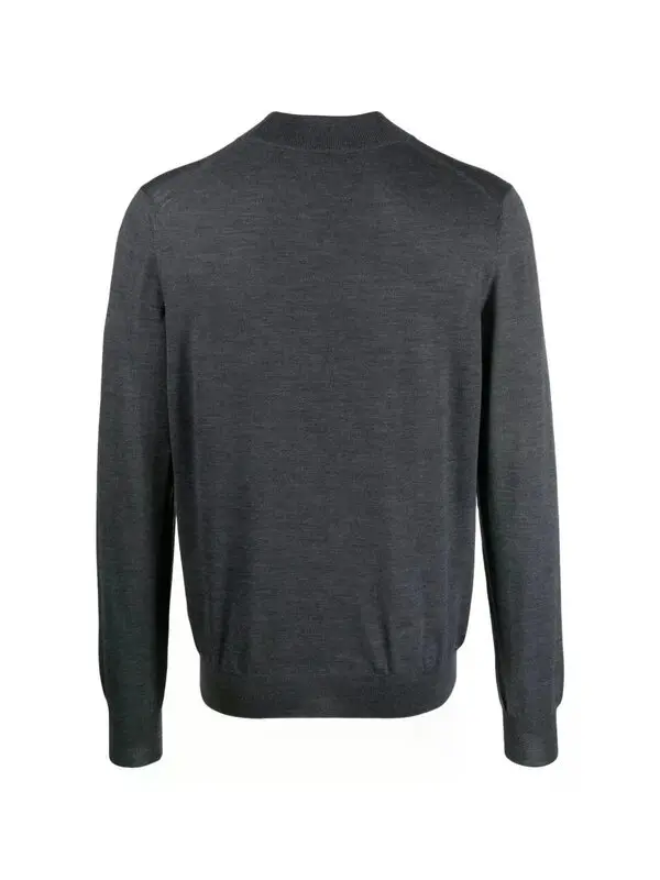 BARBA NAPOLI Fine-knit Mock-neck Sweater