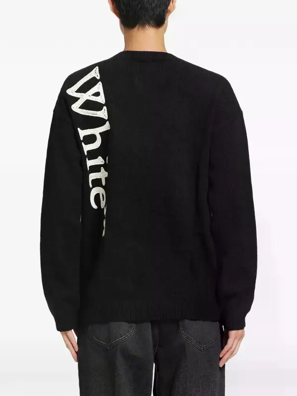 Off-White Bookish Logo-embroidered Sweater
