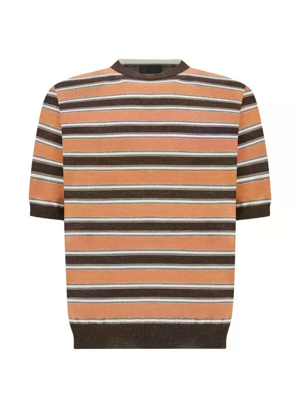 Paul & Shark Striped Short-sleeve Sweater