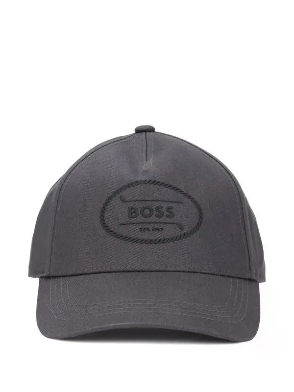 BOSS Logo-patch Cap - Grey