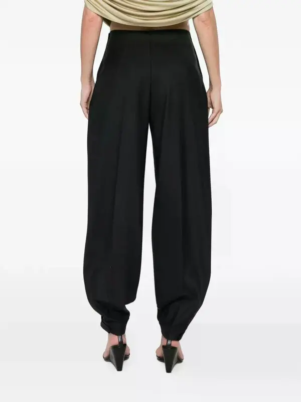 DARKPARK Taylor Button-embellished Pleated Trousers - Black